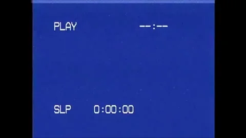 VHS Player Blue Screen Intro | Stock Video | Pond5