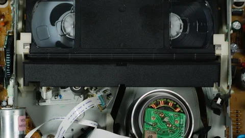 VHS PLAYER, Old video recorder inside cl... | Stock Video | Pond5