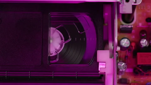 VHS PLAYER, Old video recorder inside cl... | Stock Video | Pond5