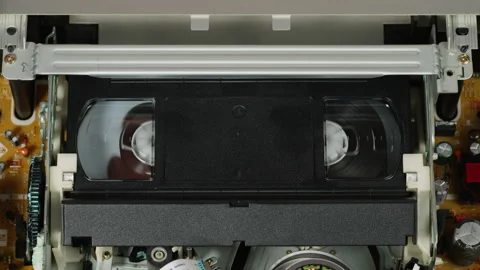 VHS PLAYER, Old video recorder inside cl... | Stock Video | Pond5