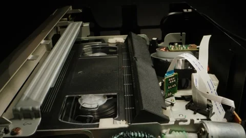 VHS PLAYER, Old video recorder inside cl... | Stock Video | Pond5