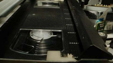 VHS PLAYER, Old video recorder inside cl... | Stock Video | Pond5