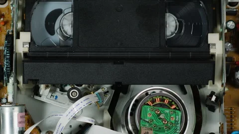VHS PLAYER, Old video recorder inside cl... | Stock Video | Pond5