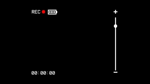 VHS rec bat cl full black | Stock Video | Pond5