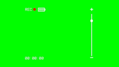 VHS rec bat cl full green | Stock Video | Pond5