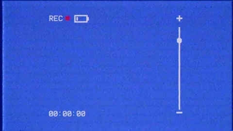 VHS rec bat noi empty blue | Stock Video | Pond5