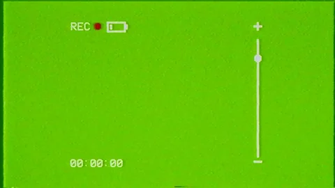 VHS rec bat noi empty green | Stock Video | Pond5