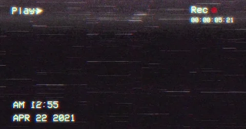 VHS screen overlay. 4K motion graphics e... | Stock Video | Pond5