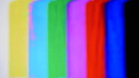 VHS Tape Color Bars Test Pattern Damage. | Stock Video | Pond5