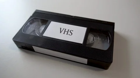 VHS Tape Labeled VHS | Stock Video | Pond5