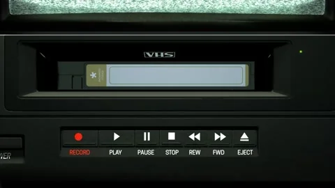 VHS tape playing, over noise texture, St... | Stock Video | Pond5