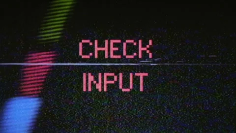 VHS text rgb check input | Stock Video | Pond5