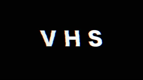 VHS Title Animation with VHS Glitch Effe... | Stock Video | Pond5