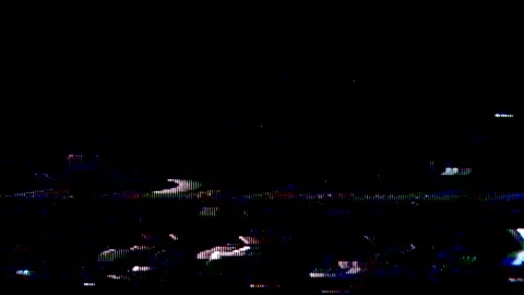 VHS tracking overlay, effect over dark b... | Stock Video | Pond5