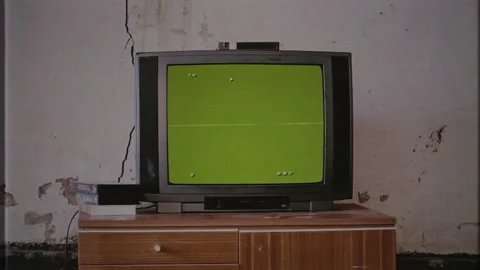 VHS TV Green Screen Vintage Style Record... | Stock Video | Pond5