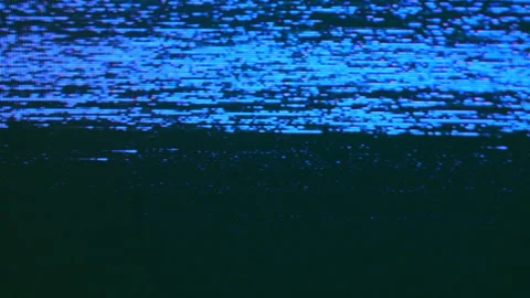 Vhs TV sound of analog blue color on bla... | Stock Video | Pond5