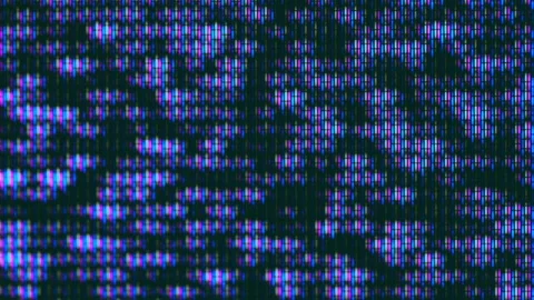 Vhs TV sound of blue color on black back... | Stock Video | Pond5