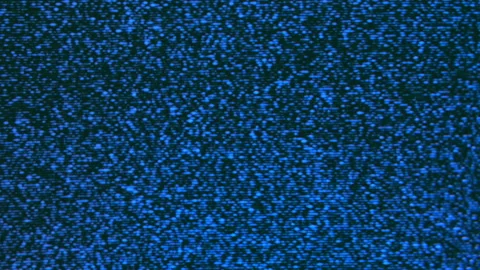 Vhs TV sound of blue color on black back... | Stock Video | Pond5