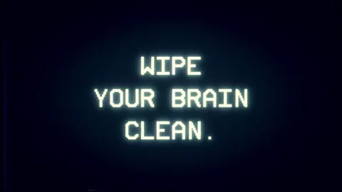 VHS VCR distort wipe brain clean | Stock Video | Pond5