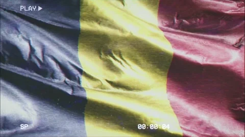 VHS video casette record Romania flag wa... | Stock Video | Pond5