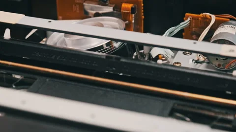 VHS Video Cassette Put Inside VCR Record... | Stock Video | Pond5
