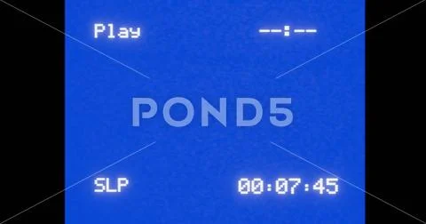 VHS video player screen for vintage effect for crt tv VHS video player ...