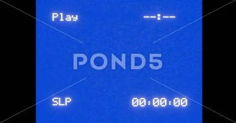 VHS video player screen for vintage effect for crt tv VHS video player ...