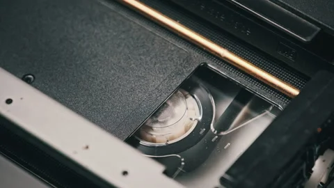 VHS Video Tape Putting Inside a VCR Reco... | Stock Video | Pond5