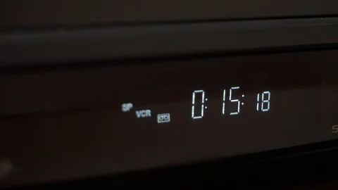 VHS Video Tape Rewinding in Old VCR. | Stock Video | Pond5