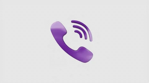 Viber 3D Icon Loopable Animation With Al... | Stock Video | Pond5