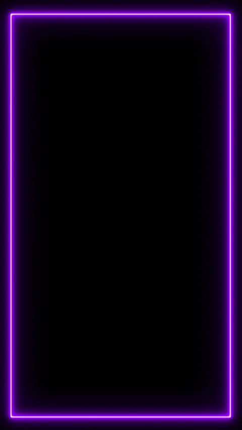 Vibrant Purple Neon Border Glowing Again... | Stock Video | Pond5