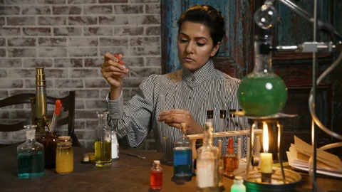 victorian scientist performing experimen... | Stock Video | Pond5