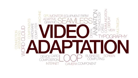Video adaptation animated word cloud, te... | Stock Video | Pond5