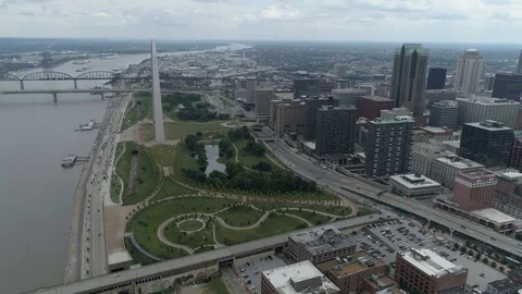 St Louis Aerial Stock Video Footage | Royalty Free St Louis Aerial ...