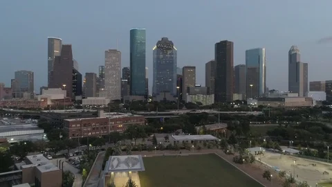 Houston Aerial Night Stock Video Footage | Royalty Free Houston Aerial ...