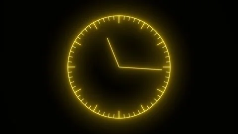 Video animation of analog clock with mov... | Stock Video | Pond5