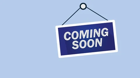 Video animation Coming Soon hanging sign... | Stock Video | Pond5