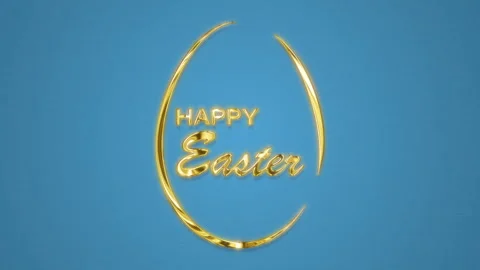 Video animation of Happy Easter greeting... | Stock Video | Pond5