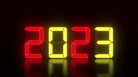 Video animation of an LED display in red... | Stock Video | Pond5