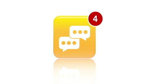 Video animation of message app icon with... | Stock Video | Pond5