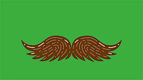 Video animation of a mustache moving on ... | Stock Video | Pond5