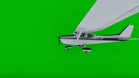 Video animation of a propeller airplane ... | Stock Video | Pond5