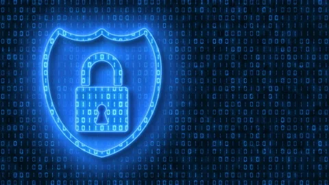 Video animation - Protect sign in blue | Stock Video | Pond5