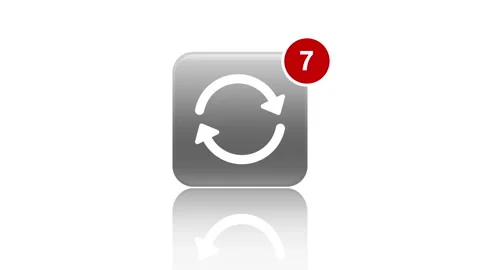 Video animation of update app icon with ... | Stock Video | Pond5