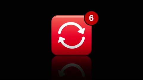 Video animation of update app icon with ... | Stock Video | Pond5