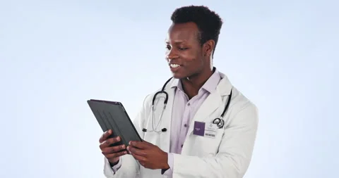 Video call, tablet and doctor with greet... | Stock Video | Pond5