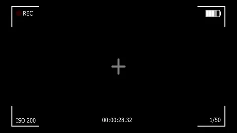 Video Camera Frame Viewfinder Overlay on... | Stock Video | Pond5