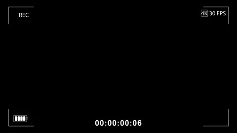 Video Camera Recording Screen Black Back... | Stock Video | Pond5