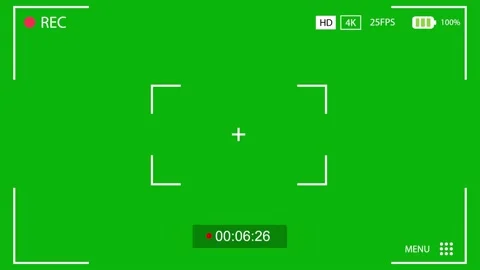 Video Camera Recording Screen Green Back... | Stock Video | Pond5