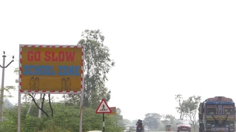 Go Slow Sign Stock Footage ~ Royalty Free Stock Videos | Pond5